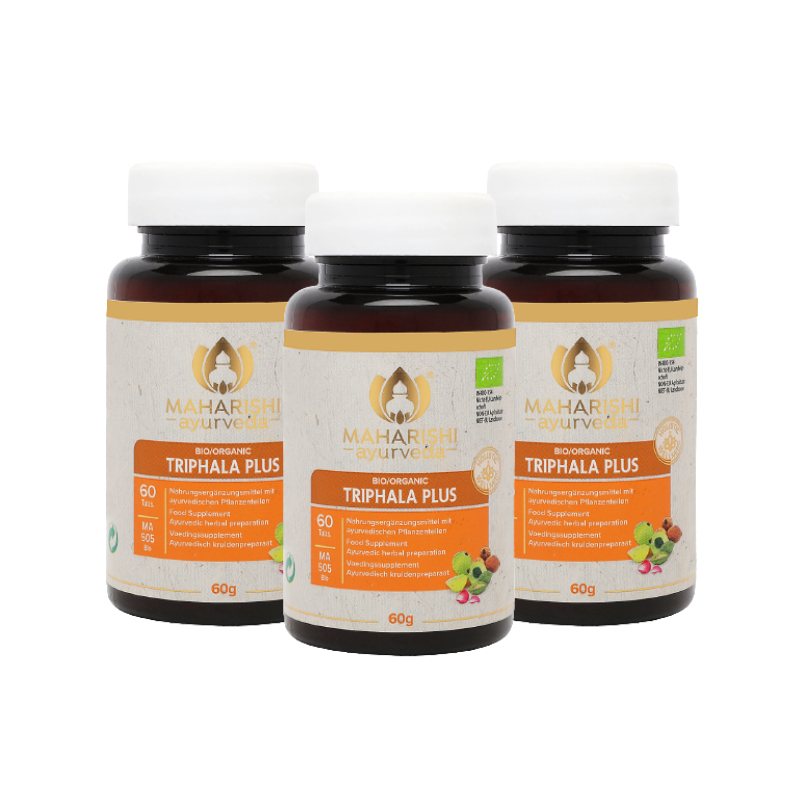 Triphala Plus 60 Tabl 3-PACK: Naturlig hälsa i varje tablett