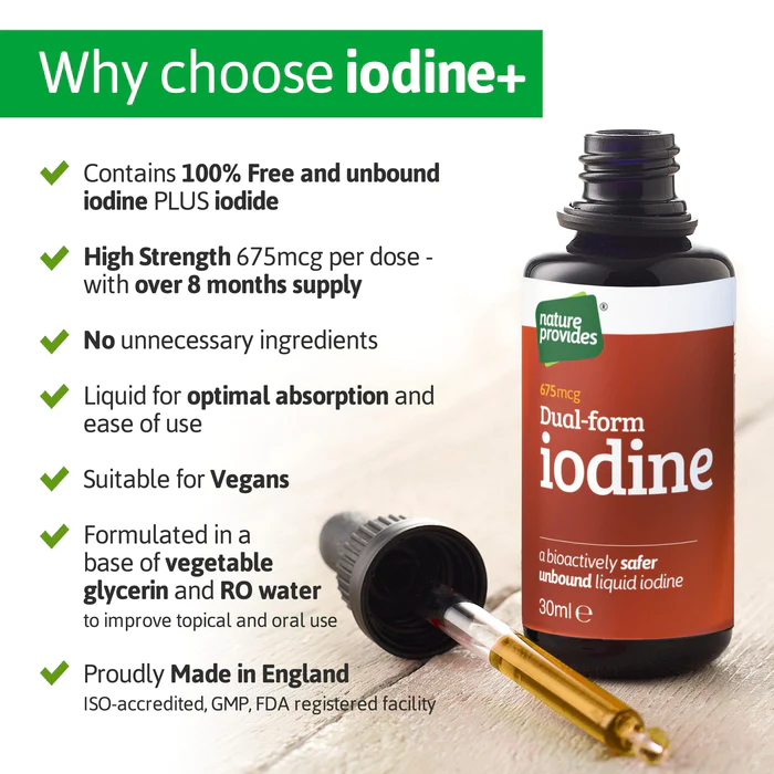 Jod Dual-Form Iodine 30 ml från Nature Provides