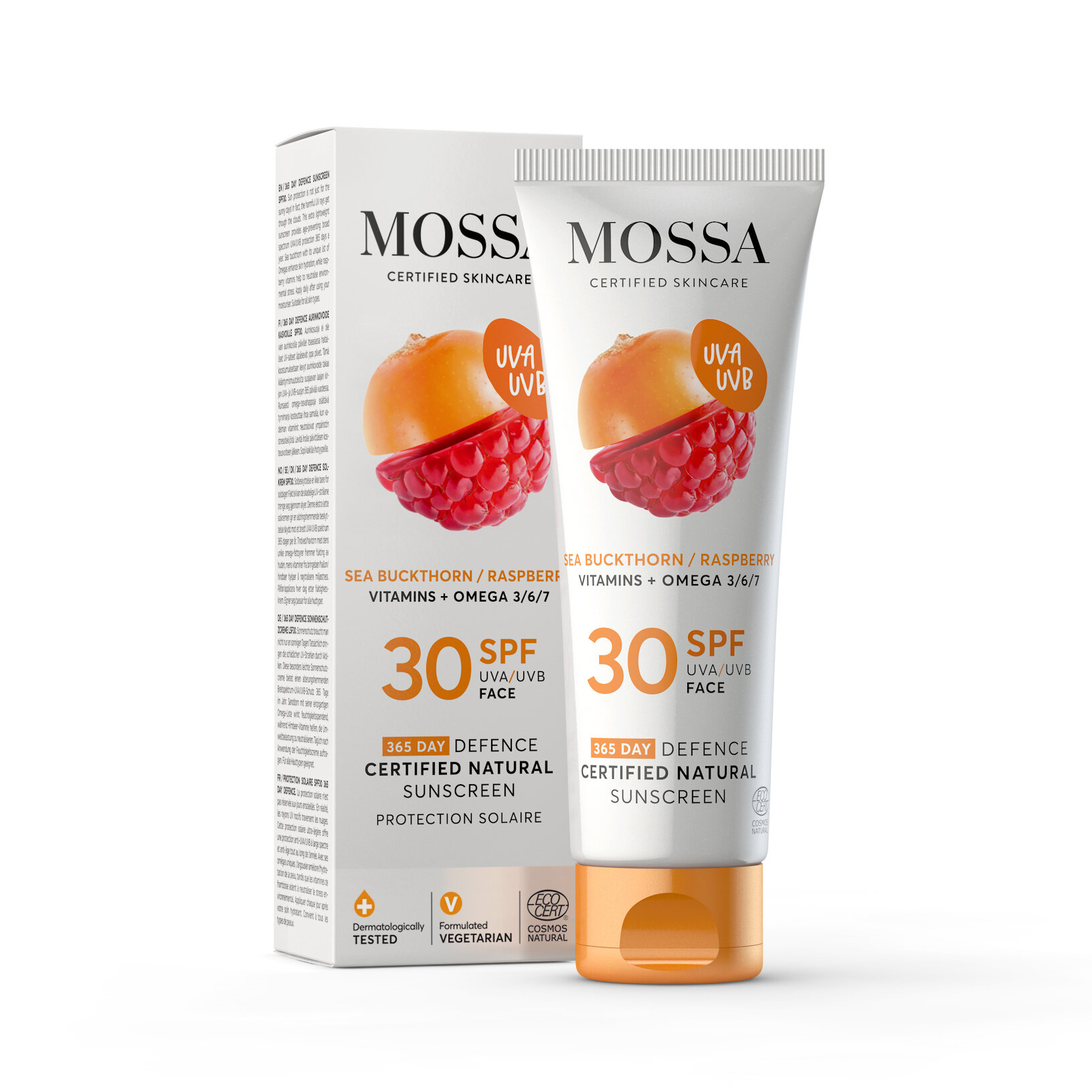 Mossa 365 Sunscreen Face SPF 30 50ml, Stockholm | Örtagubben