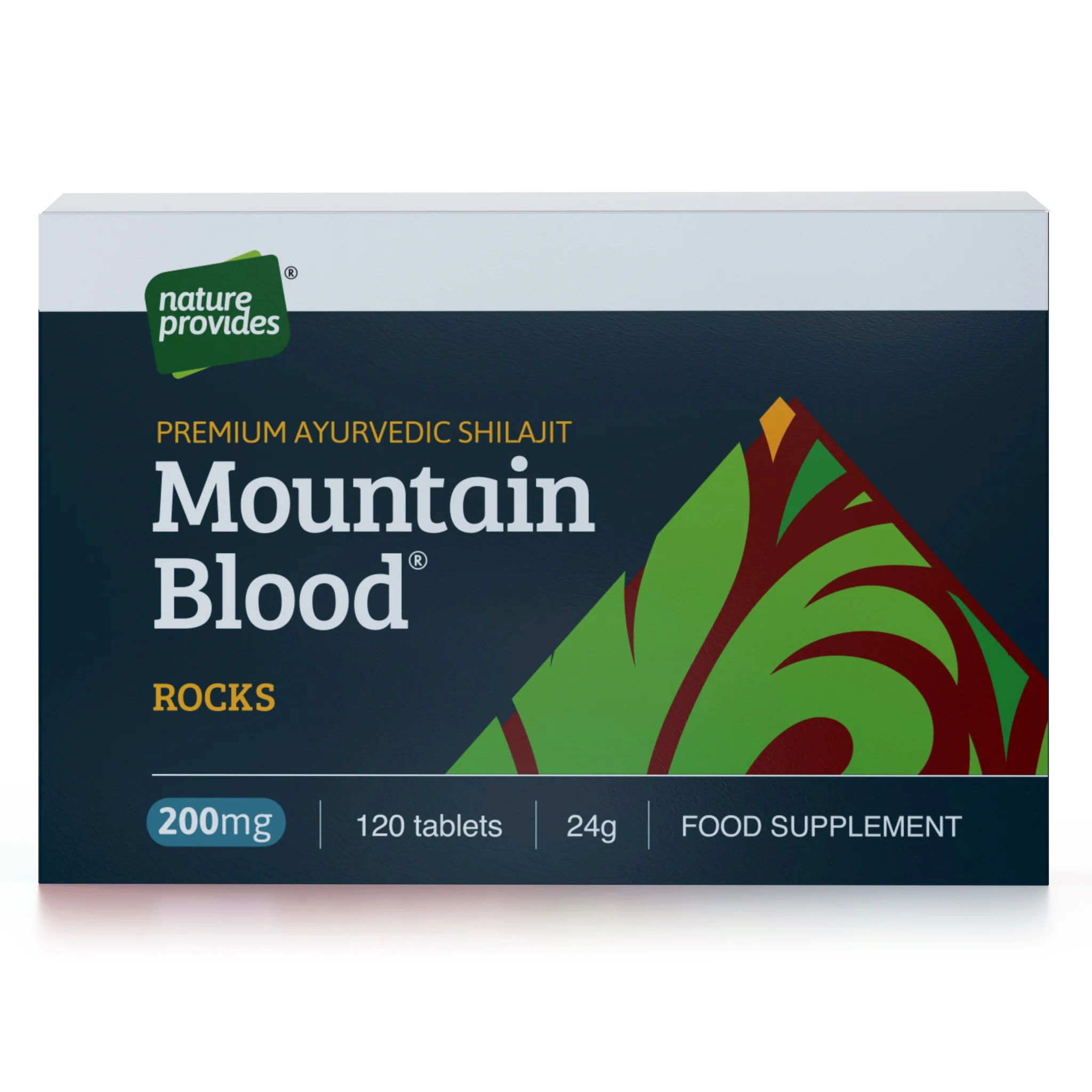 Premium Ayurvedic Shilajit - Mountain Blood Rocks Shilajit 120 tabl