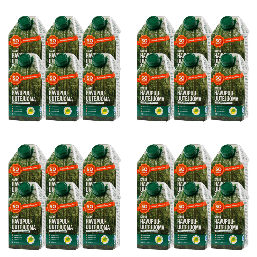 Karis Barrträdsextraktdryck eko 500 ml 24-PACK